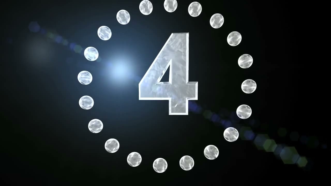 Countdown video 3d animation Ice look HD Cinema 4d Count down timer ...