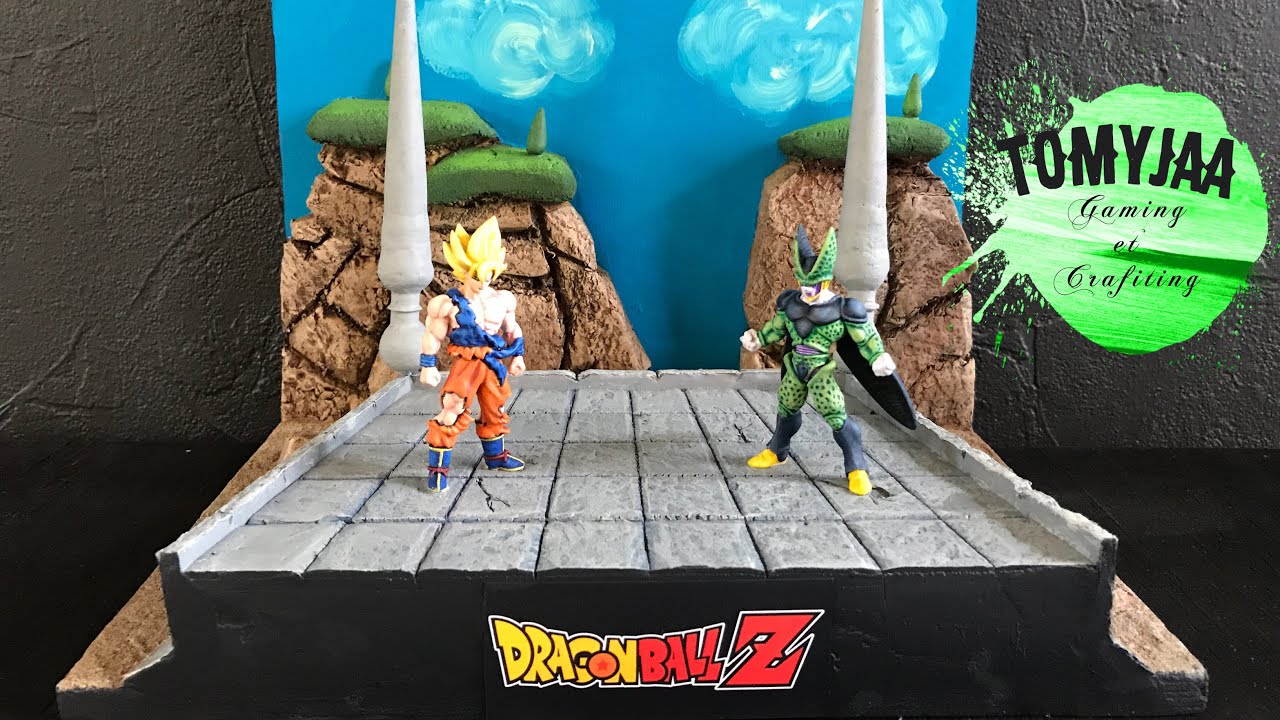 Tutorial Dragon Ball Z Diorama Tournament Cell vs Goku (TCV 012) - YouTube