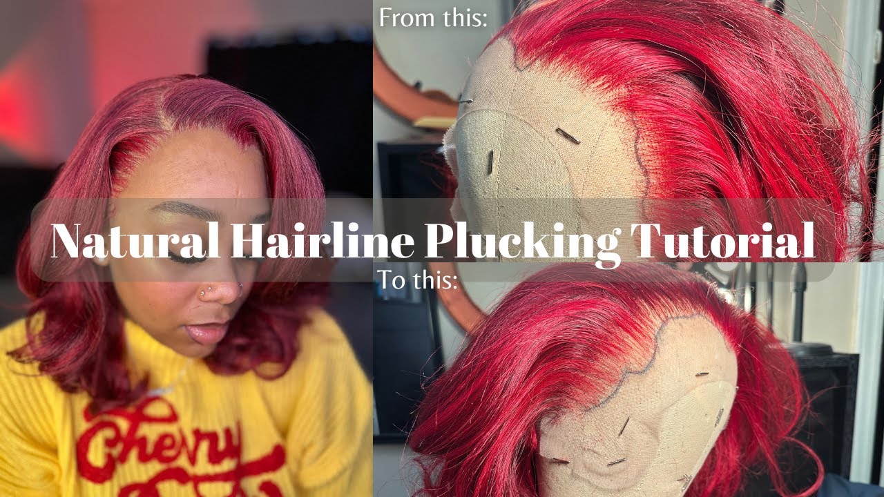 NATURAL HAIRLINE PLUCKING TUTORIAL| STEP BY STEP - YouTube