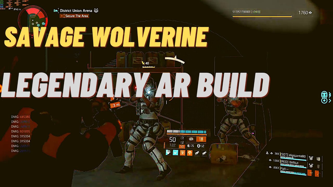 THE DIVISION 2- SAVAGE AR LEGENDARY BUILD - YouTube