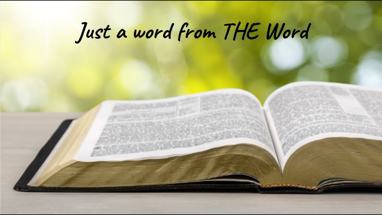 Just a word from THE Word - Bound Ever Before Us - YouTube