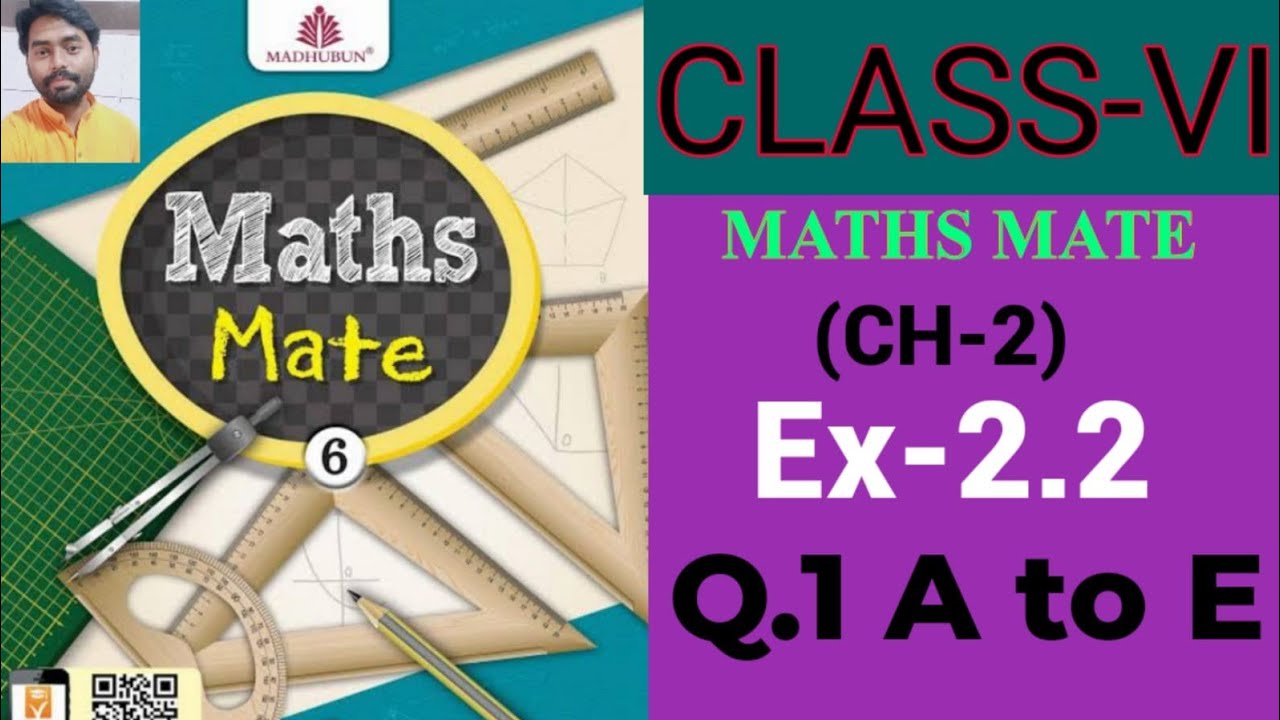 CLASS 6, MATHS MATE, CH-2, Ex-2.2 Q.1) a to e solve by #PDstudy06 - YouTube