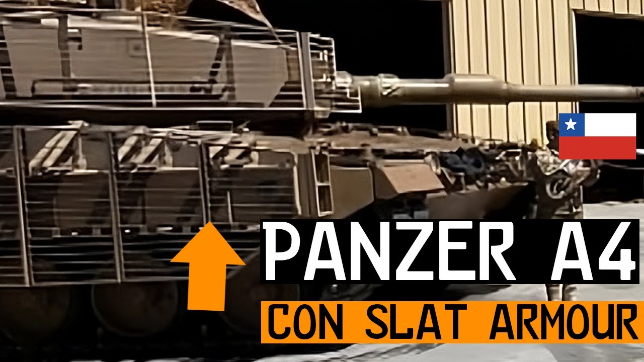 Aparece un Leopard 2A4 del Ejército de Chile, con blindaje " Slat ...