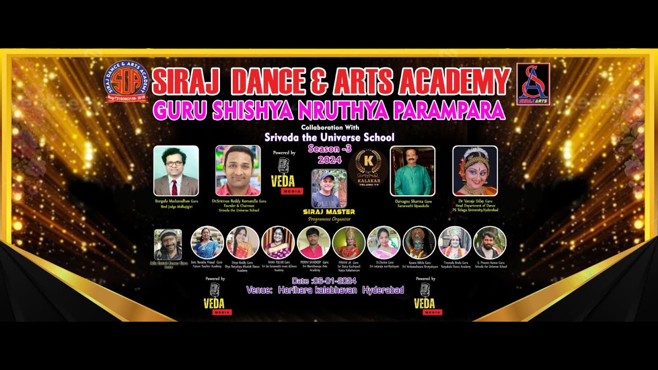 SIRAJ DANCE & ARTS ACADEMY ll Guru Shishya Nruthya Parampara ll Season ...