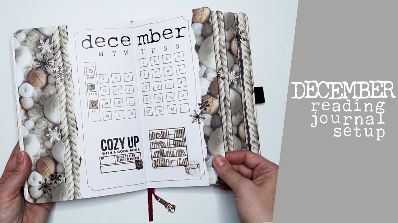 Reading Journal Setup - December 2022 | Cozy Winter Theme | Bullet ...