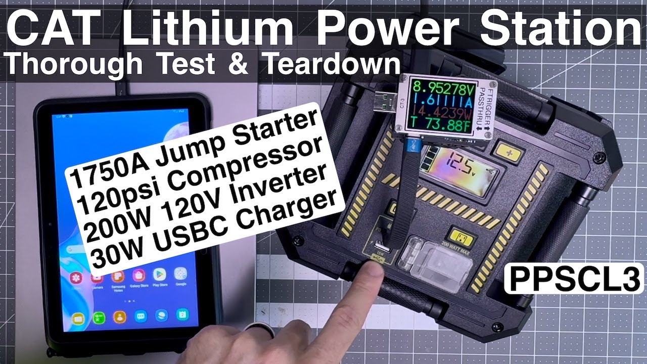 CAT Power Station [overly] detailed Test and Teardown - YouTube