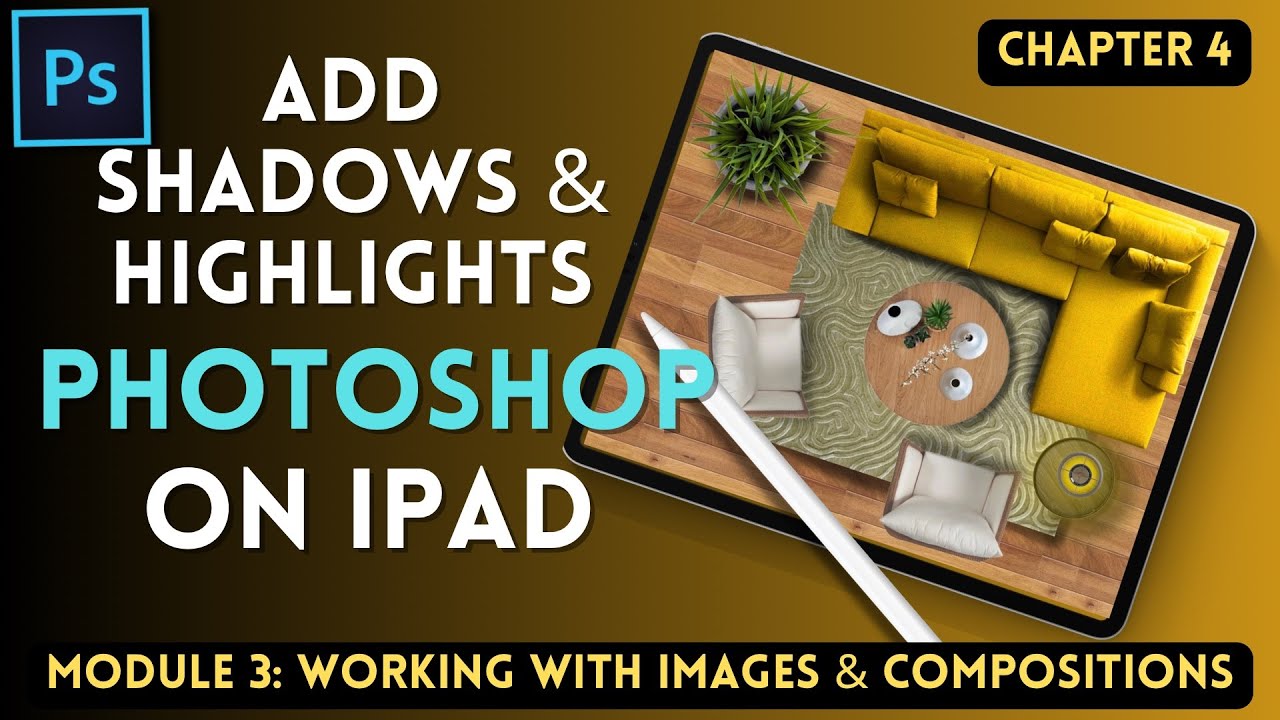 How to Add Realistic Shadows & Highlights in Photoshop on iPad - YouTube