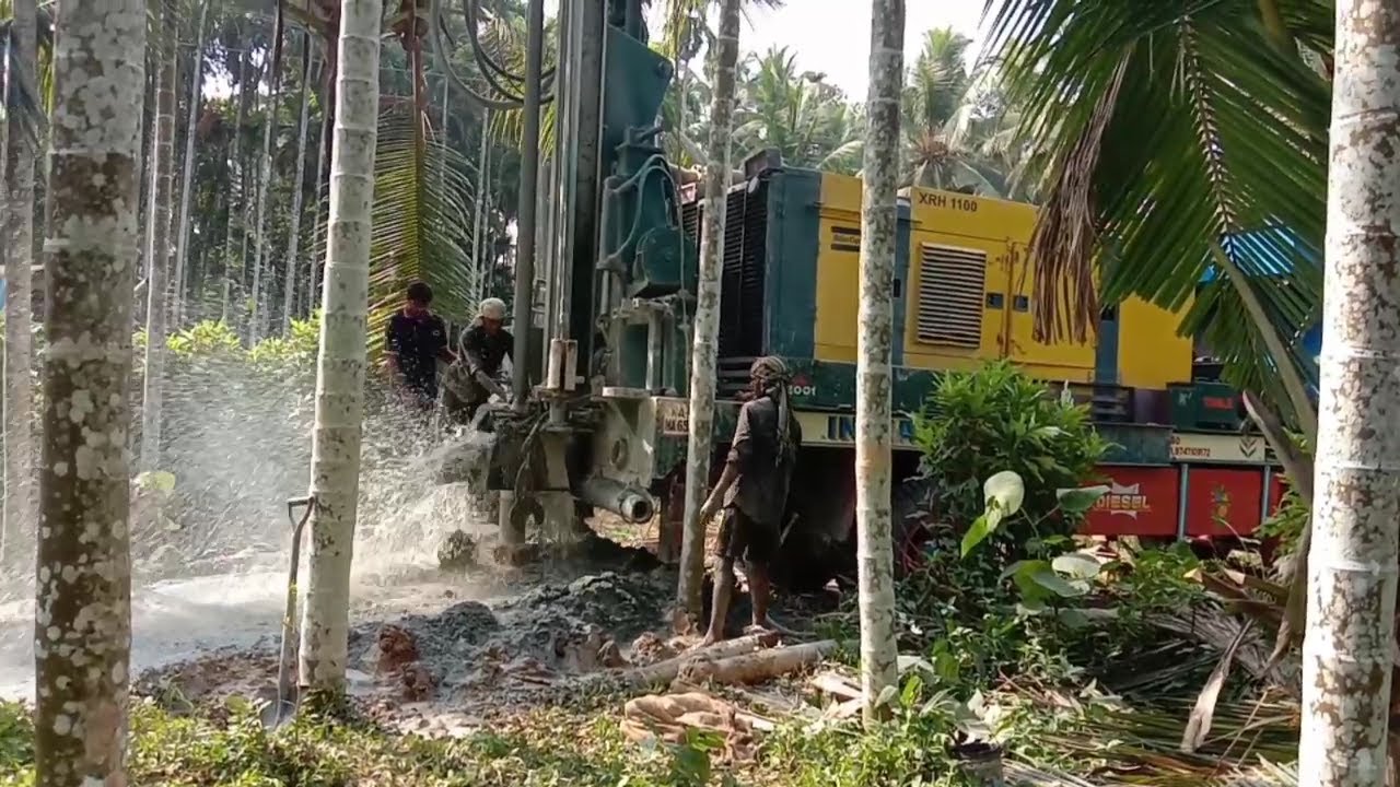 Indian Borewell Drilling Machine | 150 Feet Deep 2 Inch Water - YouTube