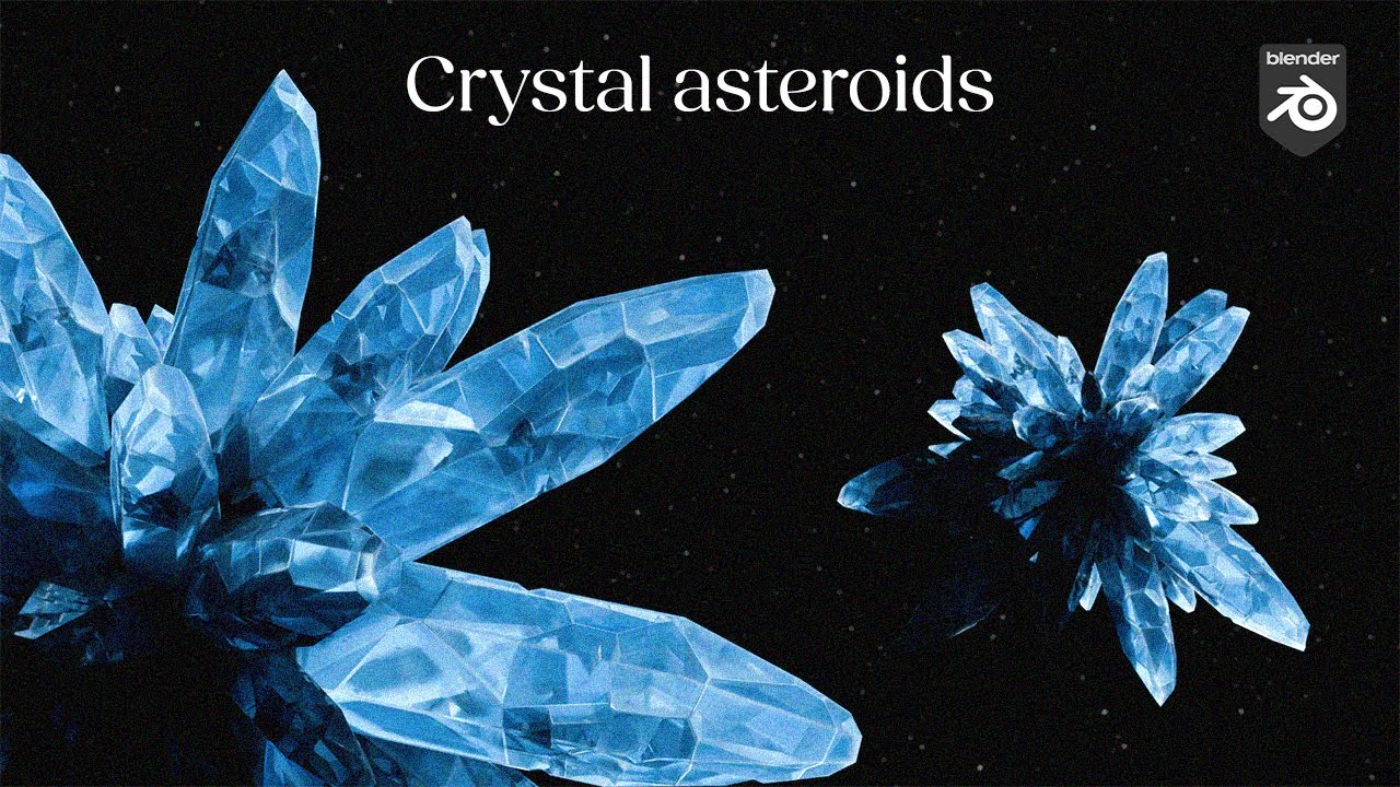 How to make crystal asteroids in Blender - YouTube