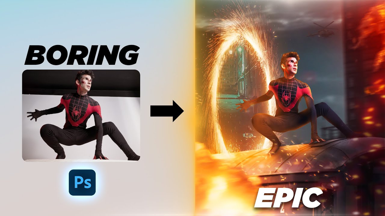 How to Turn a Portrait into an EPIC Action Scene: Spider-Man ...