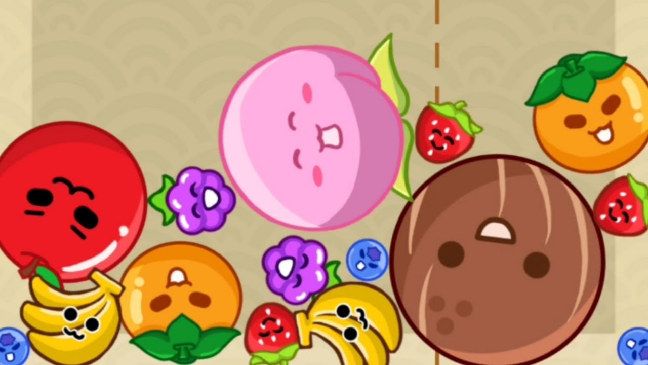 Watermelon Game - Melon Party Fruit Maker (Suika Game) ASMR Gameplay ...