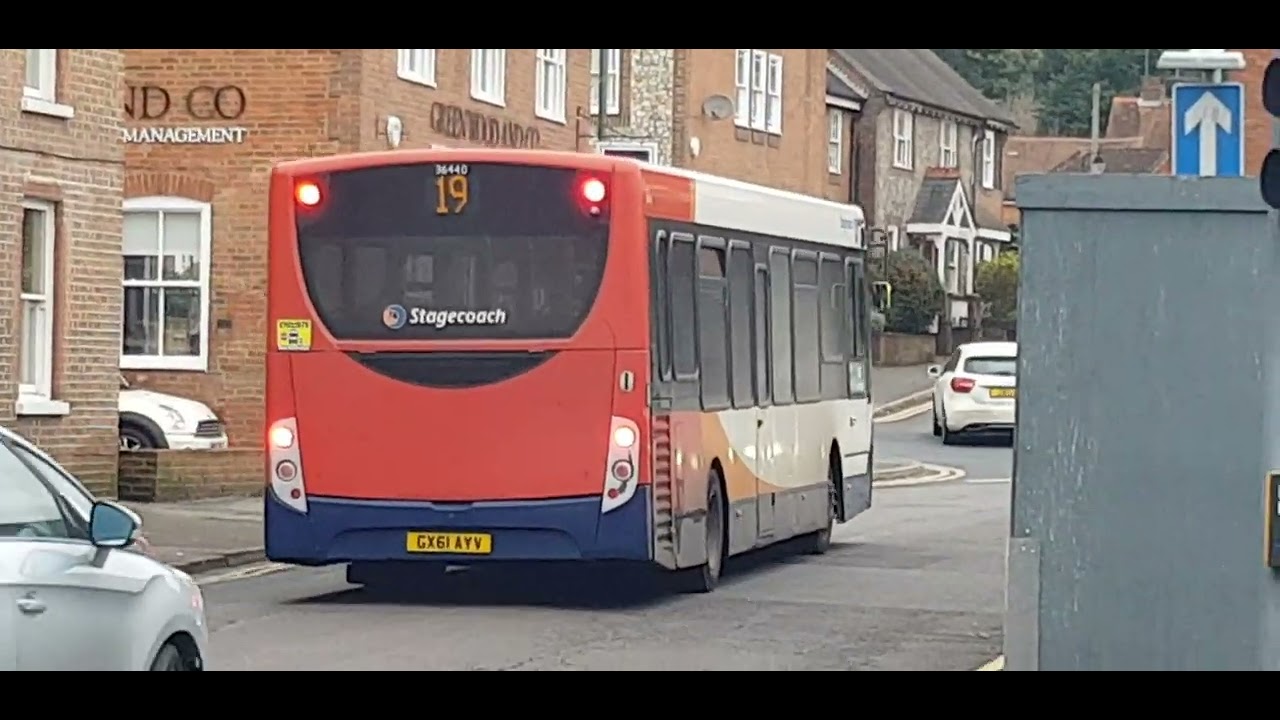 Here is the stagecoach bus 36440 on the number 19 in Farnham Saturday ...