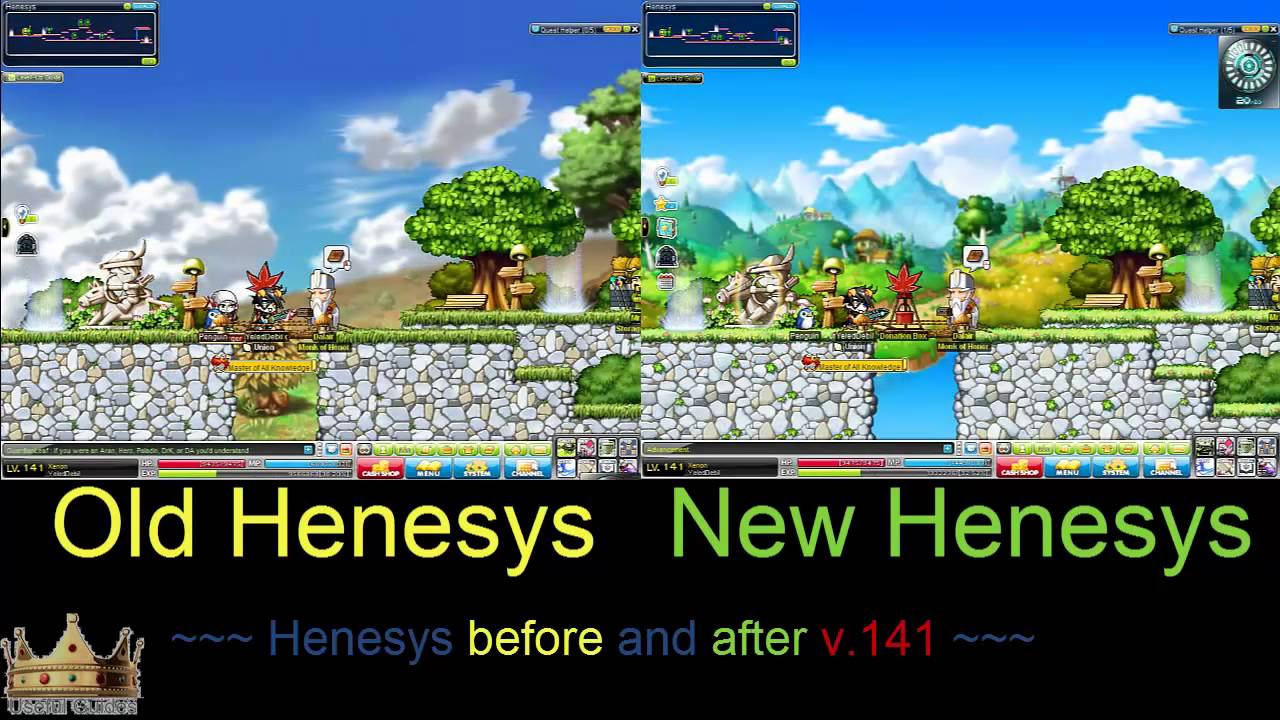 MapleStory New Henesys (Before and After v.141, Graphics) - YouTube