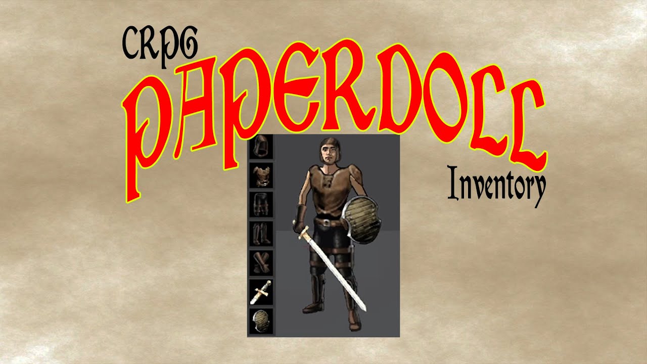 CRPG - Paperdoll Inventory - YouTube