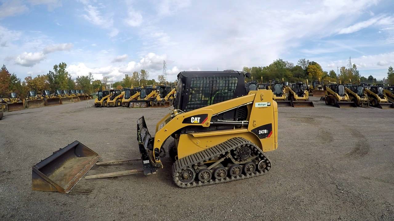 2014 CAT 247B3 MTL - YouTube