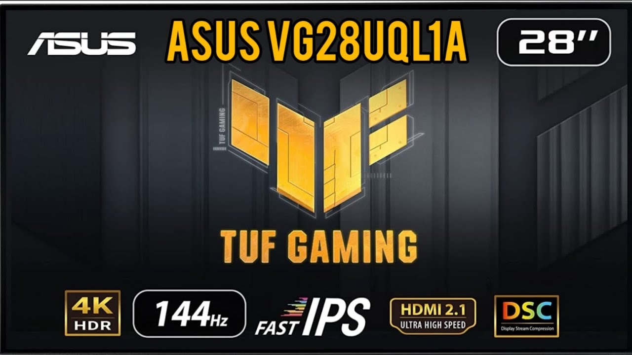 MONITOR ASUS VG28UQL1A 4K 144hz TUF GAMING - YouTube