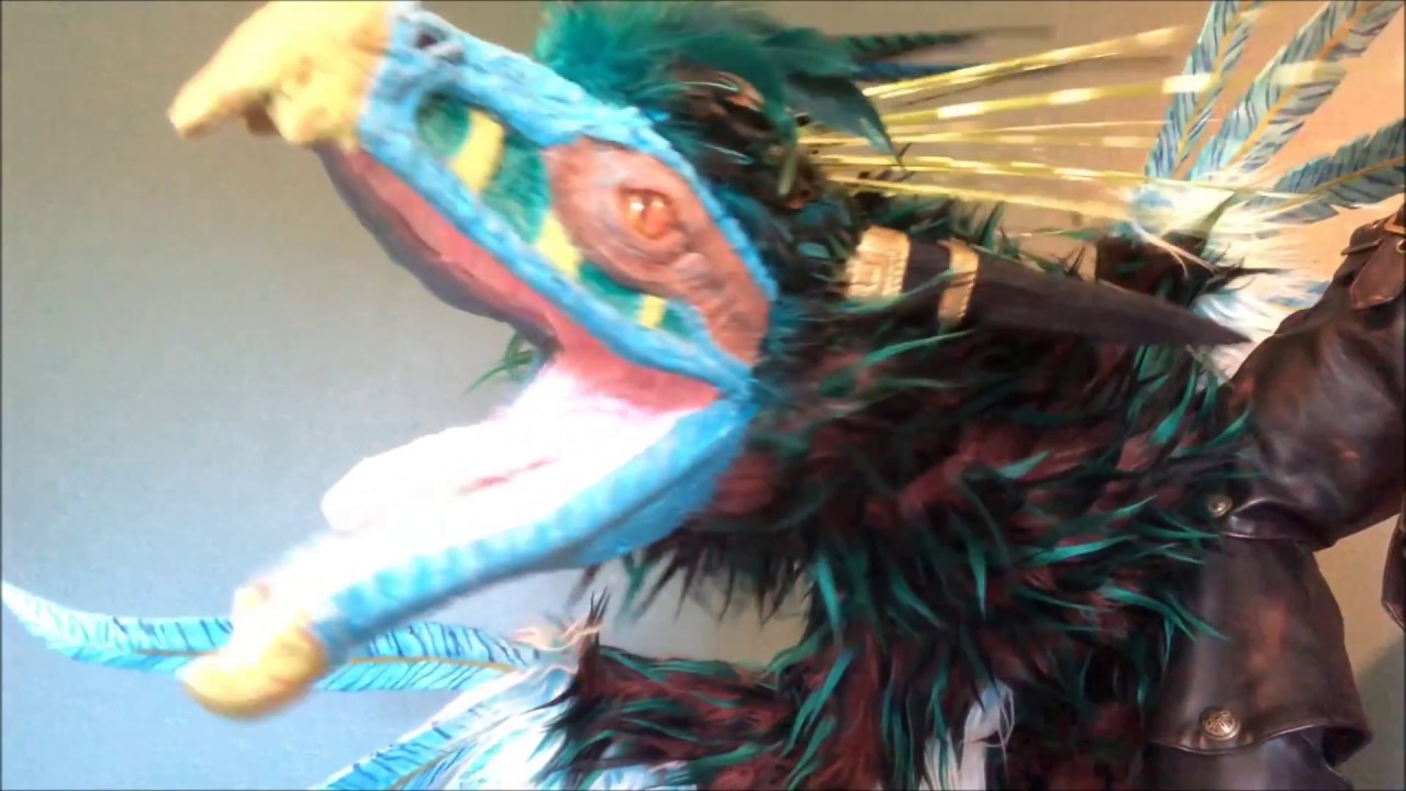 Quetzalcoatl-OOAK Dragon Puppet - YouTube