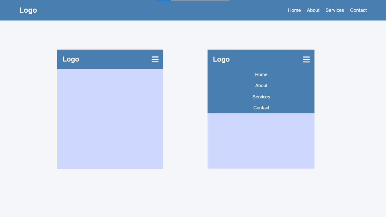 How To Create Responsive Navigation Bar With Html Css And Javascript 4512