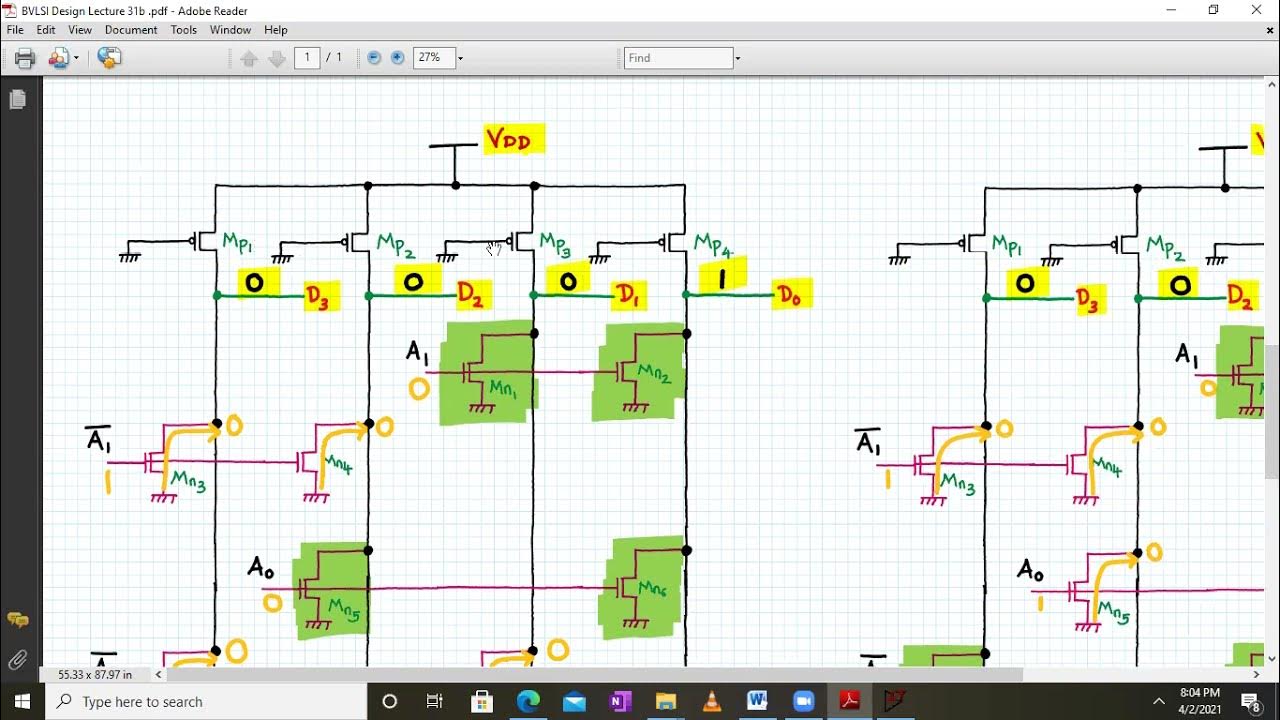 2:4 Decoder circuit using NMOS pass transistor logic - YouTube