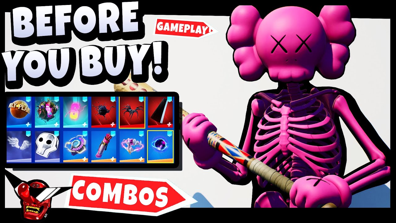*NEW* KAWS Skin | Best Combos | Gameplay | Before You Buy Review ...