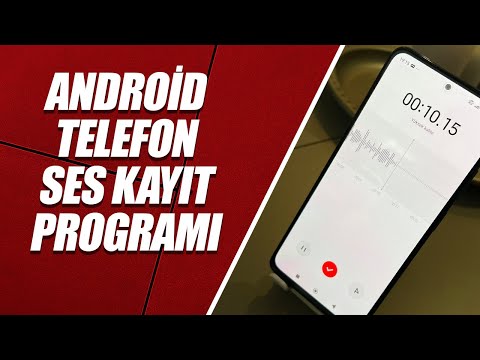 ANDROİD TELEFON SES KAYIT PROGRAMI