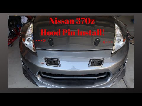 How to install 370z Hood pins 📌 #370zbuild #370z #370zmods - YouTube