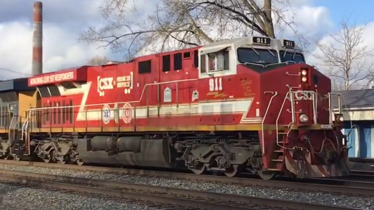 CSX 911 in Fairport NY (2021) @fairportrailfanproductions8801 - YouTube