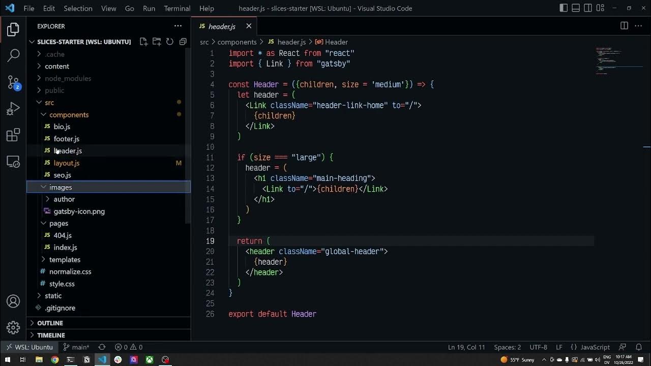 Slices with Gatsby 5 - YouTube