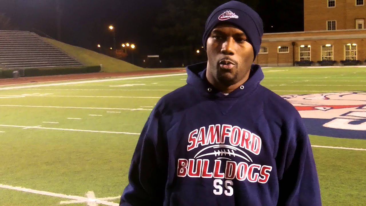 Samford Assistant Coach Sam Shade after practice on Nov. 7, 2012 - YouTube