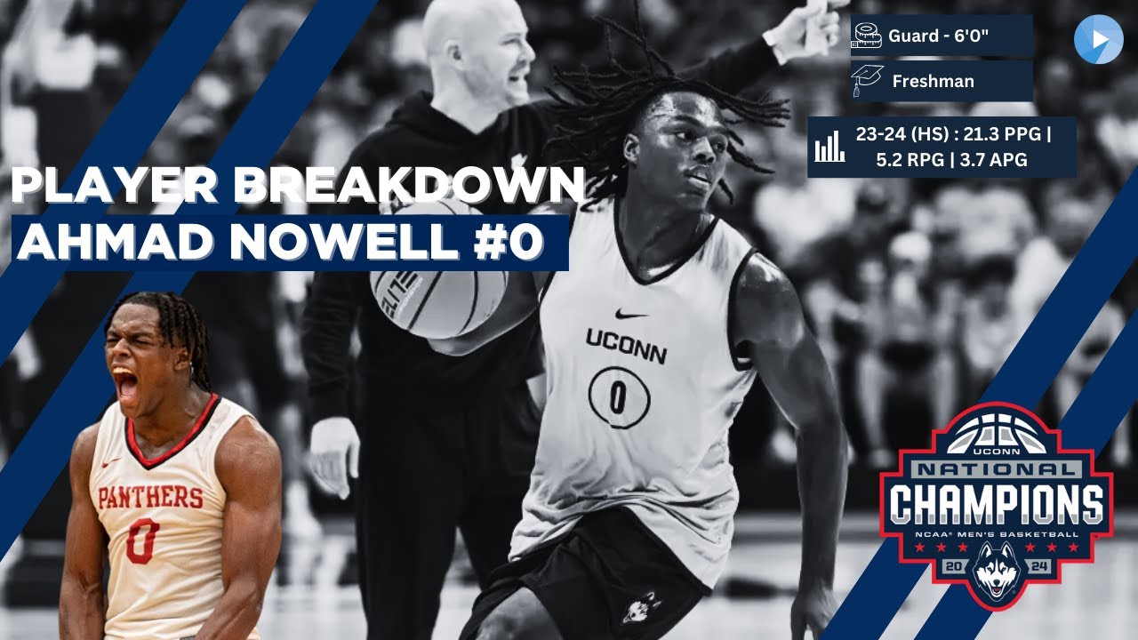 UConn Men's Basketball Player Breakdowns: Ahmad Nowell - YouTube