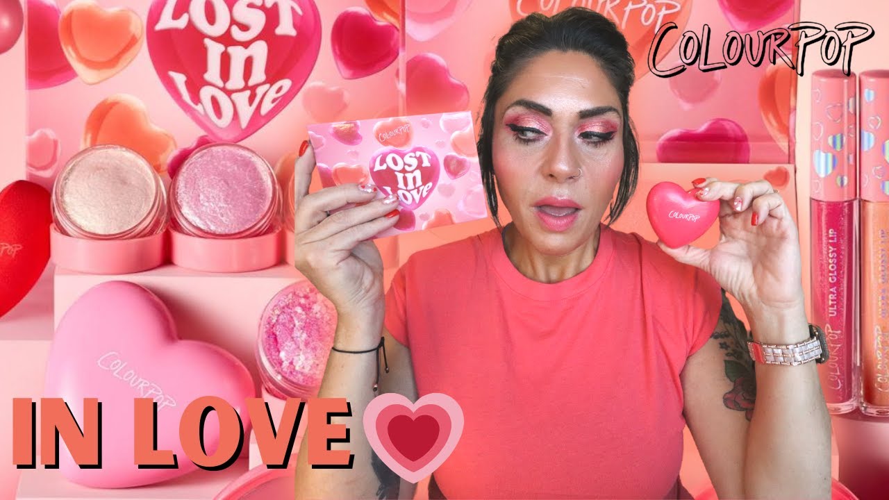 NEW COLOURPOP LOST IN LOVE ️ COLLECTION - TUTORIAL - REVIEW & FIRST ...