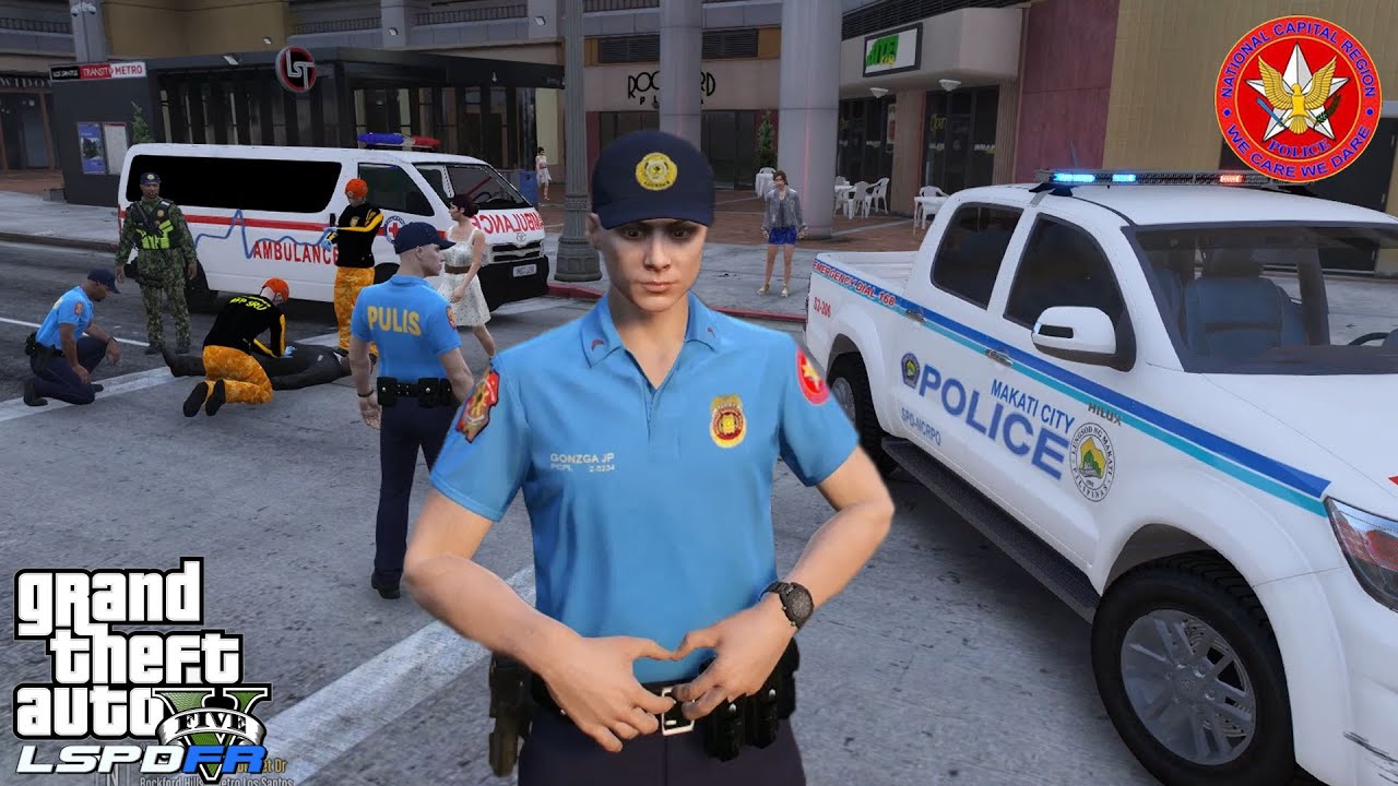 SHOTS FIRED at TRAFFIC STOP | GTA V | LSPDFR | PNP MOD - YouTube