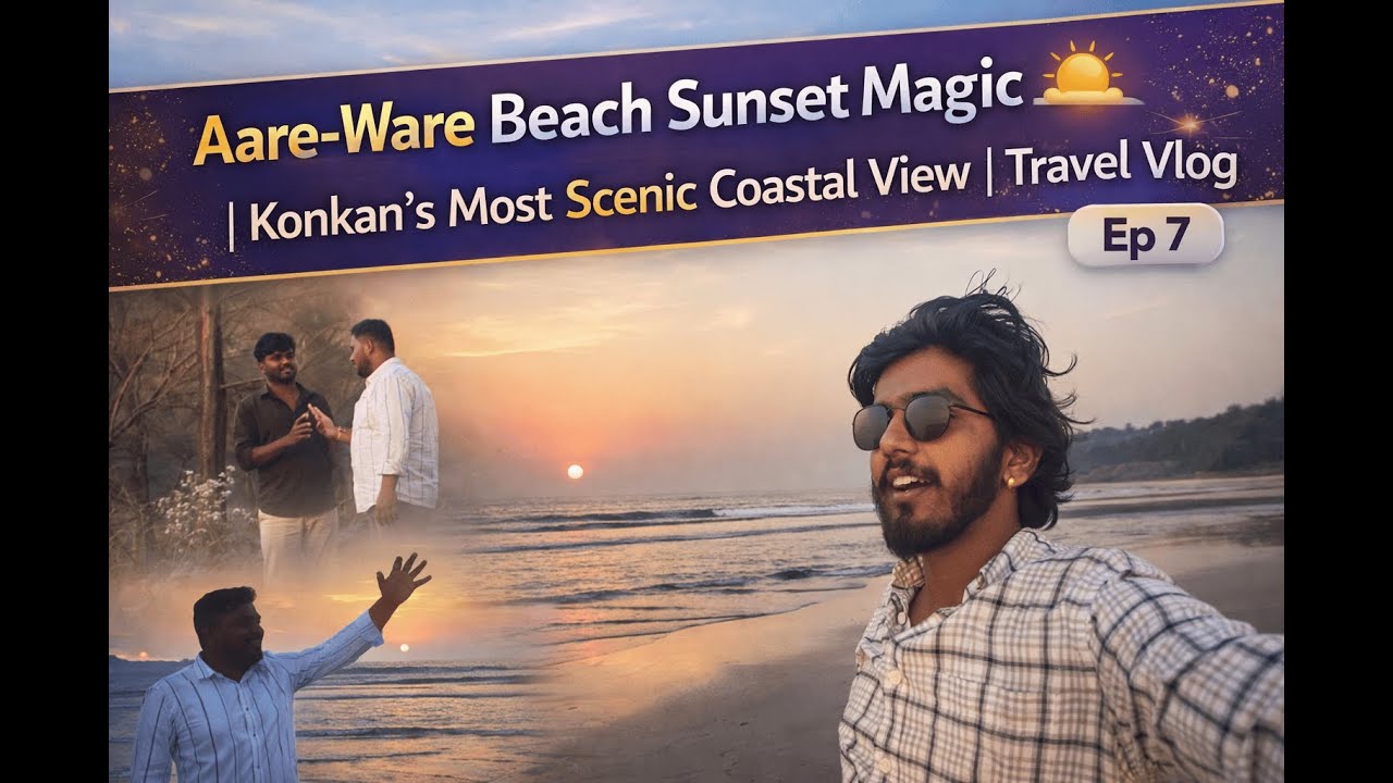 “Aare-Ware Beach Sunset Magic 🌅 | Konkan’s Most Scenic Coastal View ...