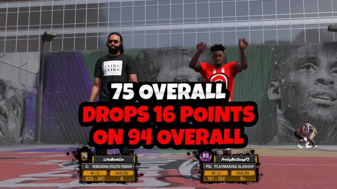 NBA 2K18 75 OVERALL DROPS 16 POINTS ON 94 OVERALL - YouTube