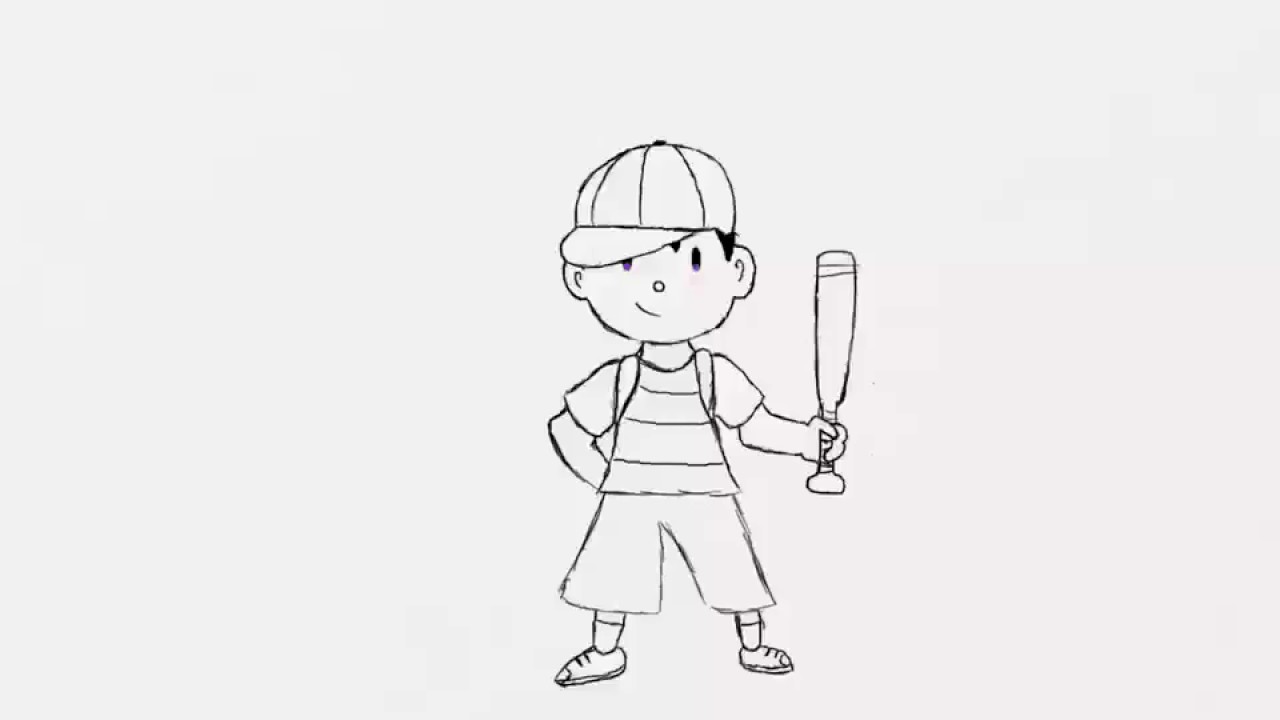 An Earthbound Mother Ness Smaaaash Animation Practice Youtube