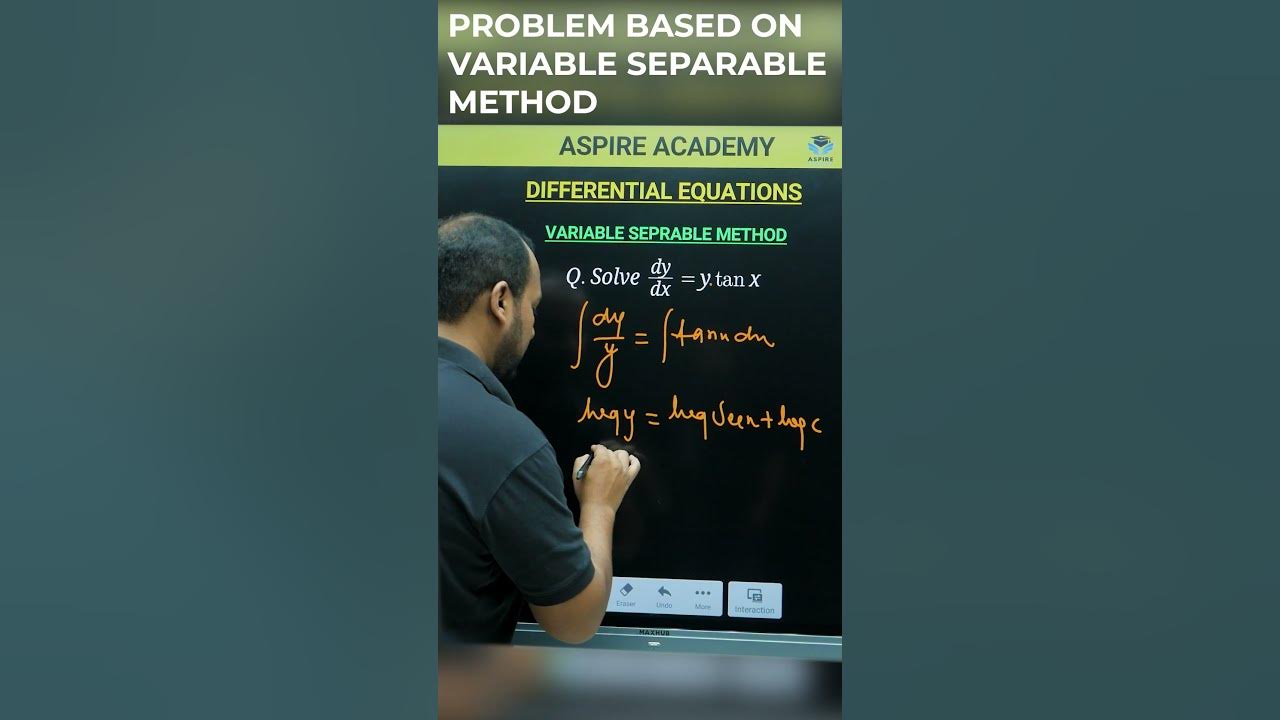 Problem Based on Variable Separable Method | Class 12 Maths | CBSE ...