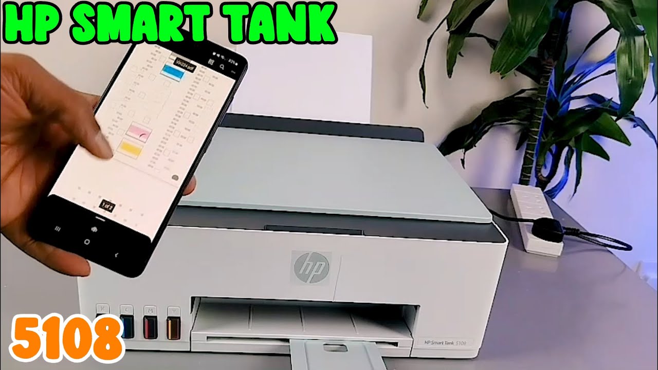 How To Print Documents or Photo with HP SMART TANK 5108 From Phone ...