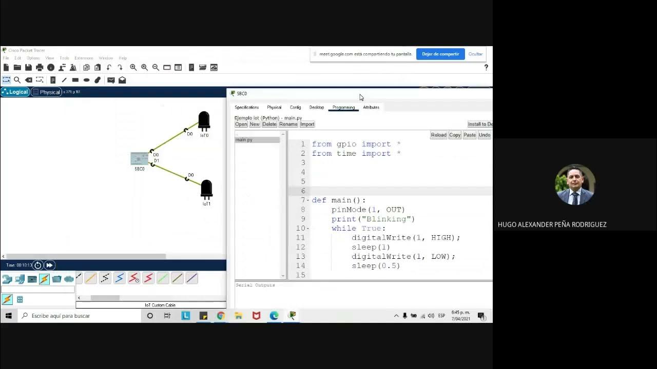 IoT en Cisco Packet Tracer con programación en Python - YouTube