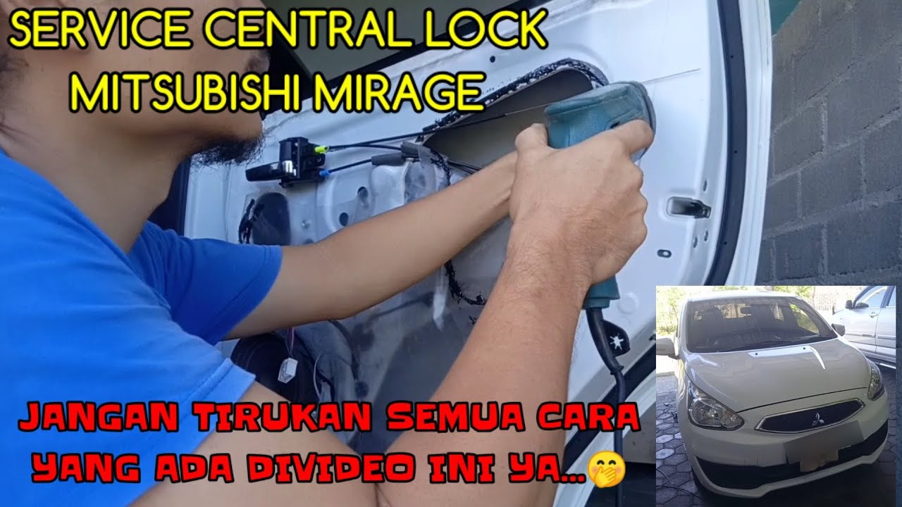 Benerin central lock Mitsubishi mirage - YouTube
