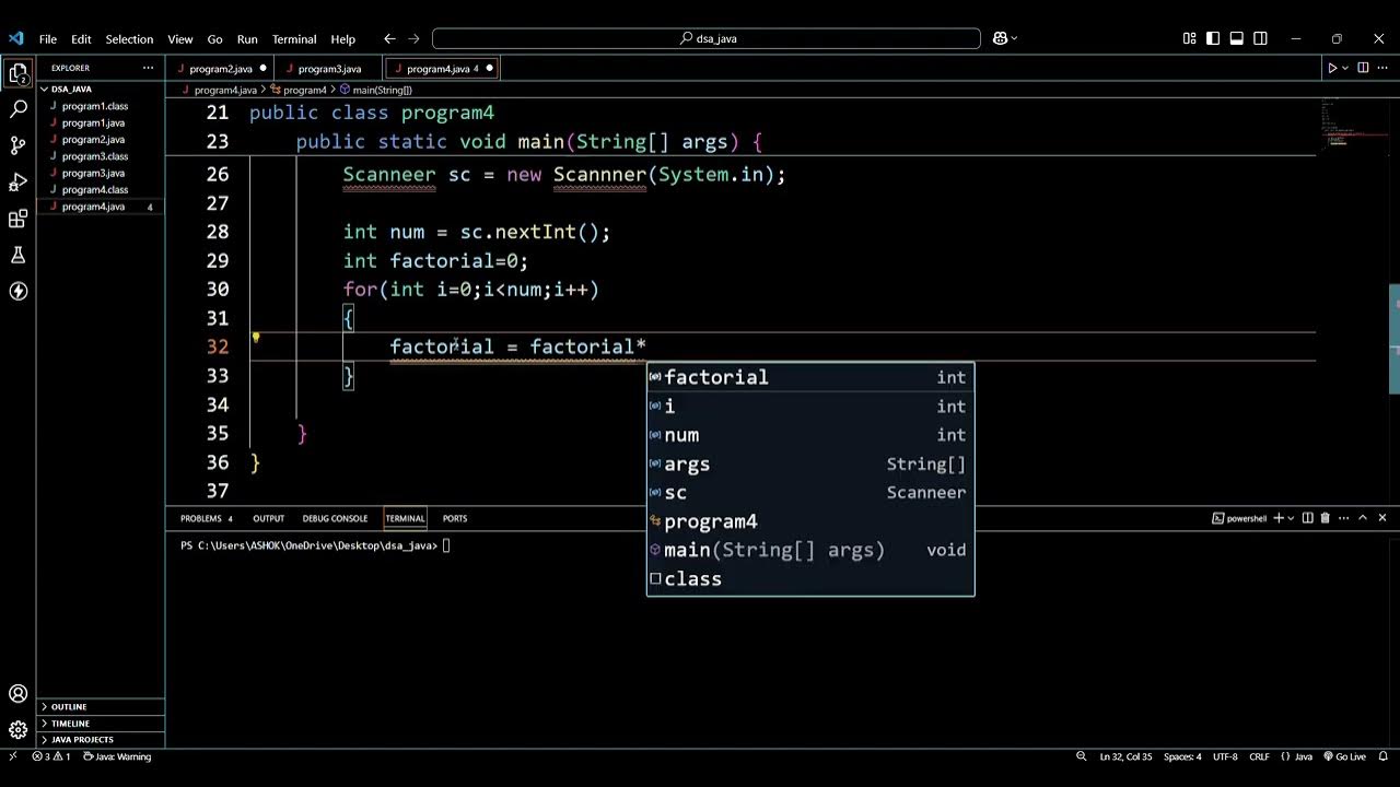 factorial of numbers - YouTube