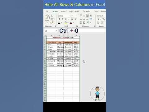 Hide All Rows and Columns in Excel #exceltutorial #excel #exceltips #exceltutorial # ...