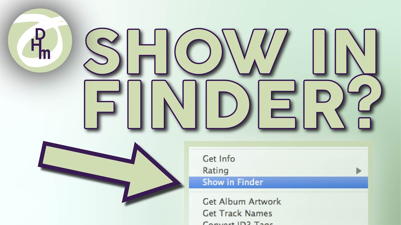 What does the Show in Finder or Show in Window Button do? - YouTube