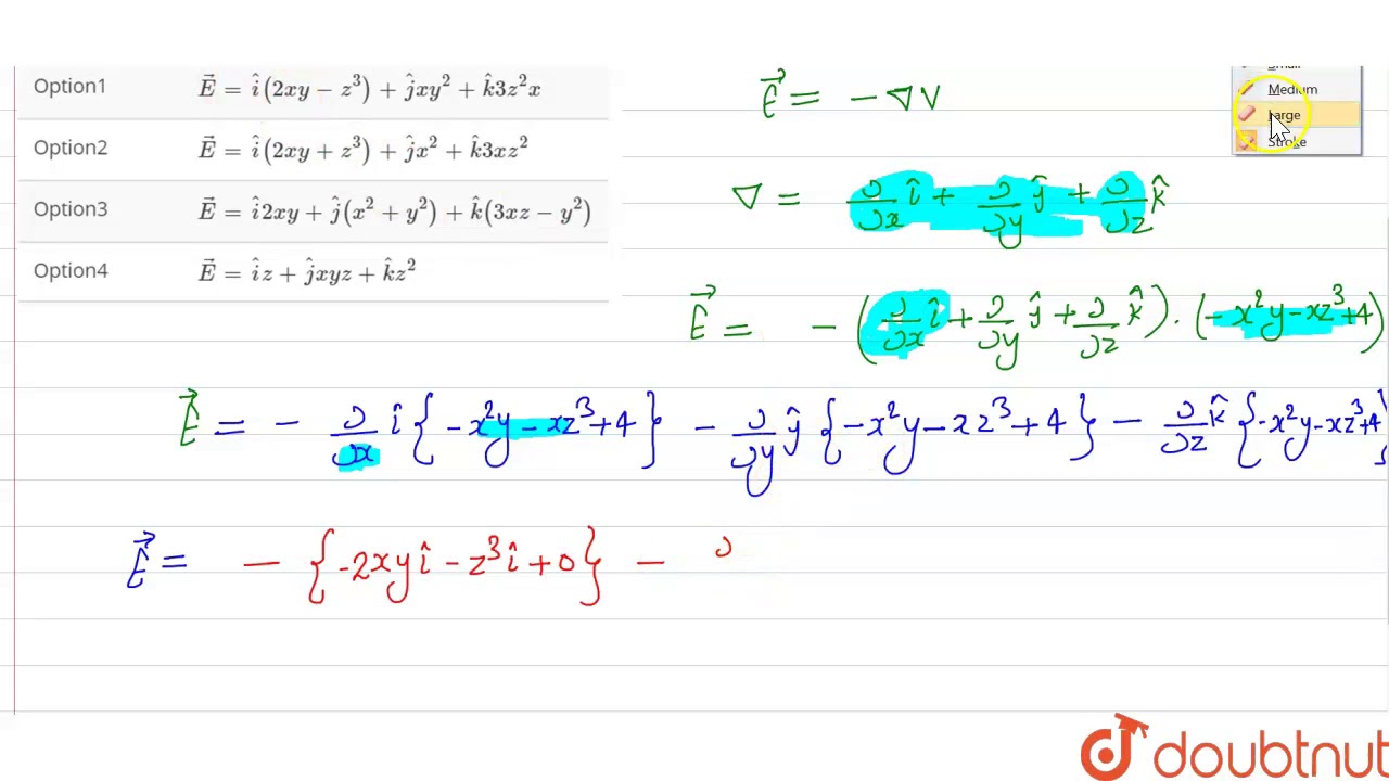 The Electric Potential At A Point x y z Is Given By V x 2 y xz 3 the-electric-potential-at-a-point-x-y-z-is-given-by-v-x-2-y-xz-3