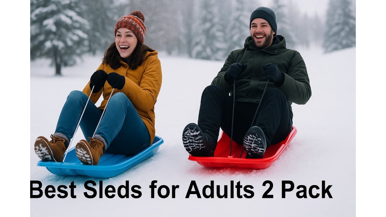 🛷 Superio Toboggan Snow Sleds 35" Long | Best Sleds for Adults 2 Pack 🛷 ...