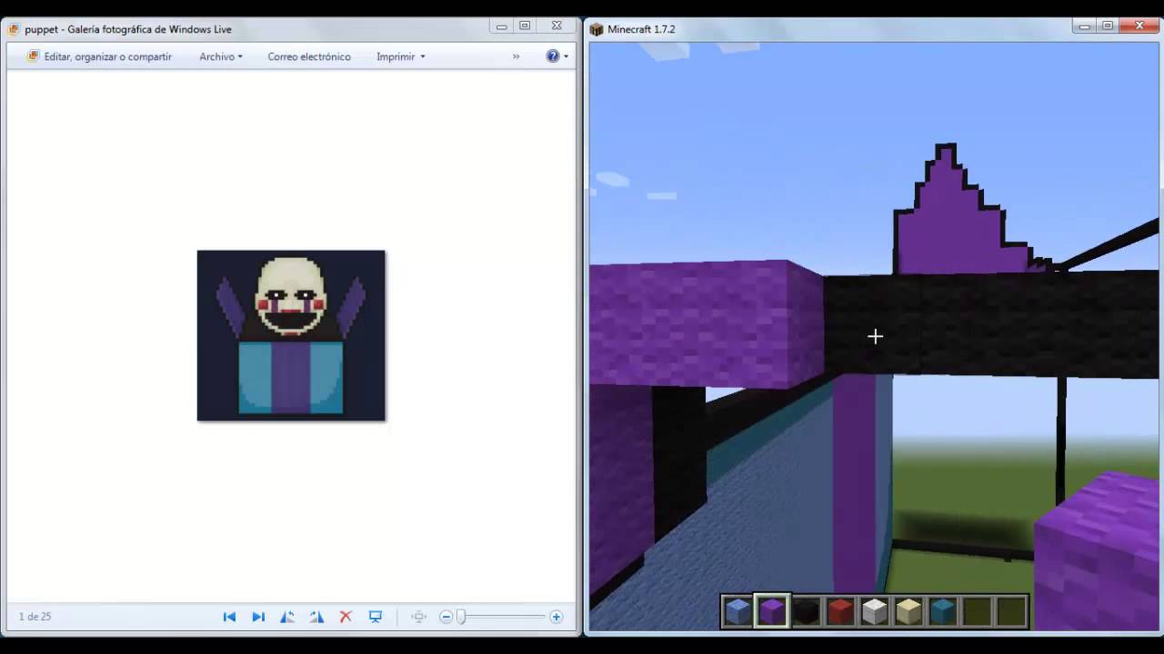 Pixel art Puppet Minecraft Parte 2 - YouTube