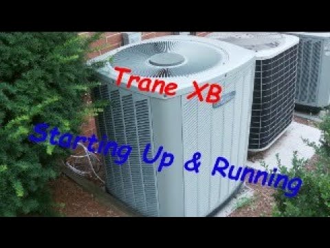 2006 Trane XB13 Heat Pump Starting Up & Running (Cool Mode) - YouTube