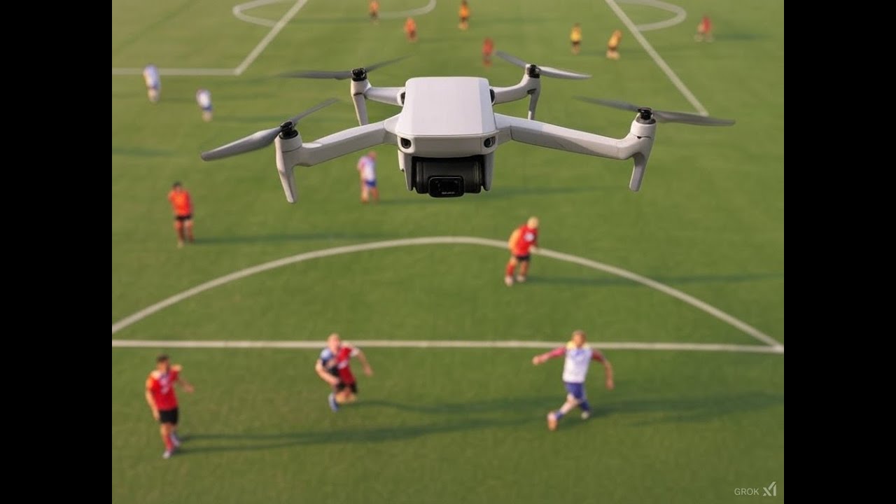 Drone's Eye View: Football Skills on Display with DJI Neo Mini Drone ...