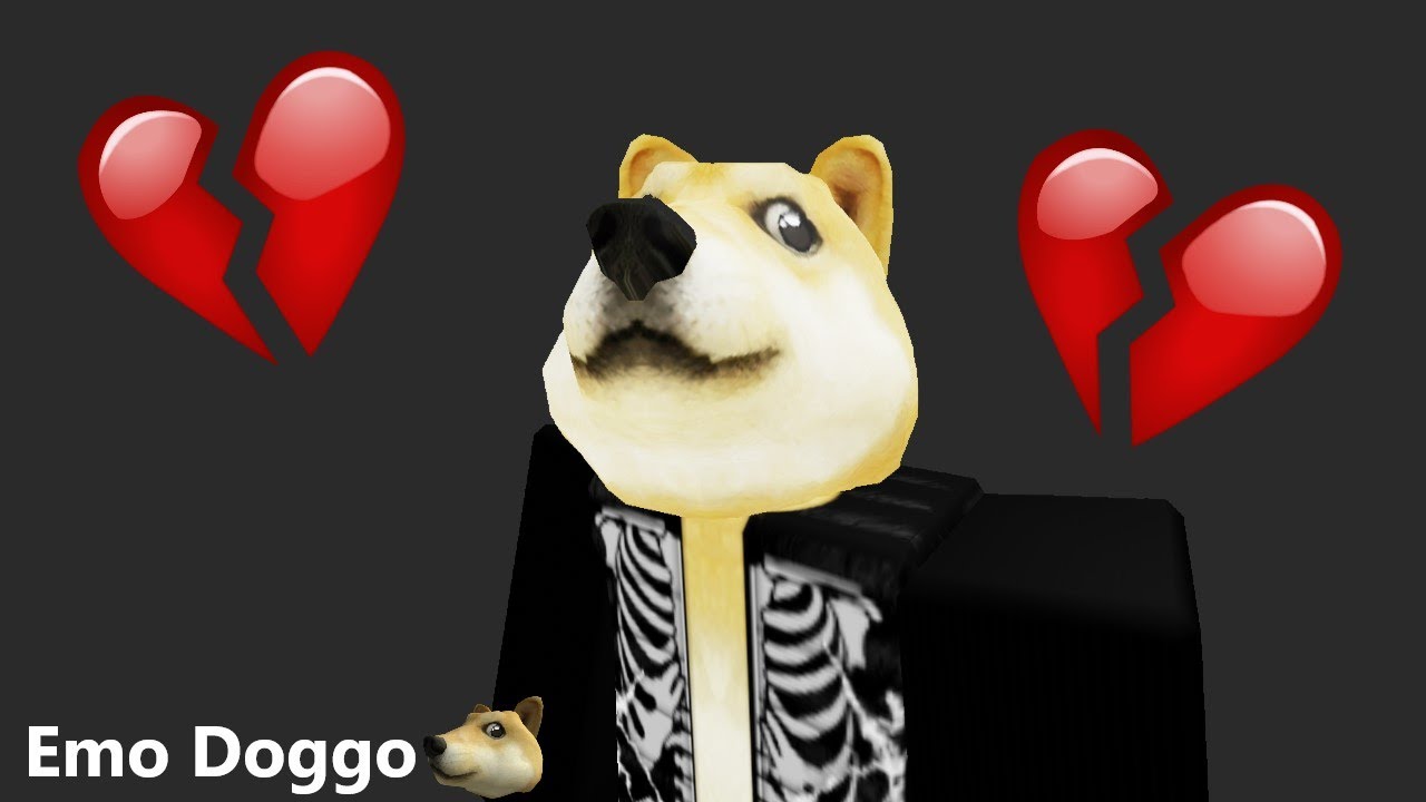 So.... I became a Emo Doggo Roblox - YouTube