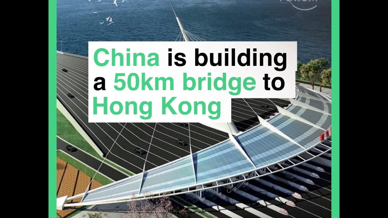 China is building a 50km bridge to Hong Kong - YouTube