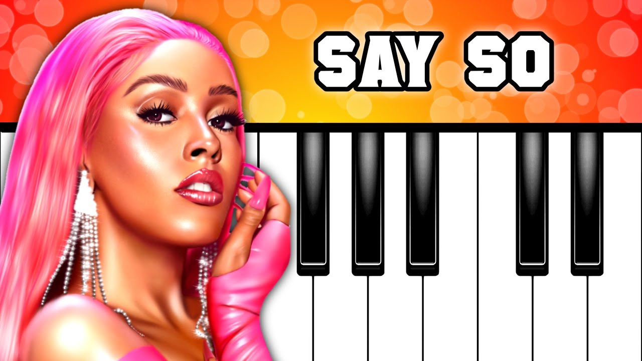 ⚪ Doja Cat - Say So Piano Tutorial || Perfect Piano (Notas + Midi ...